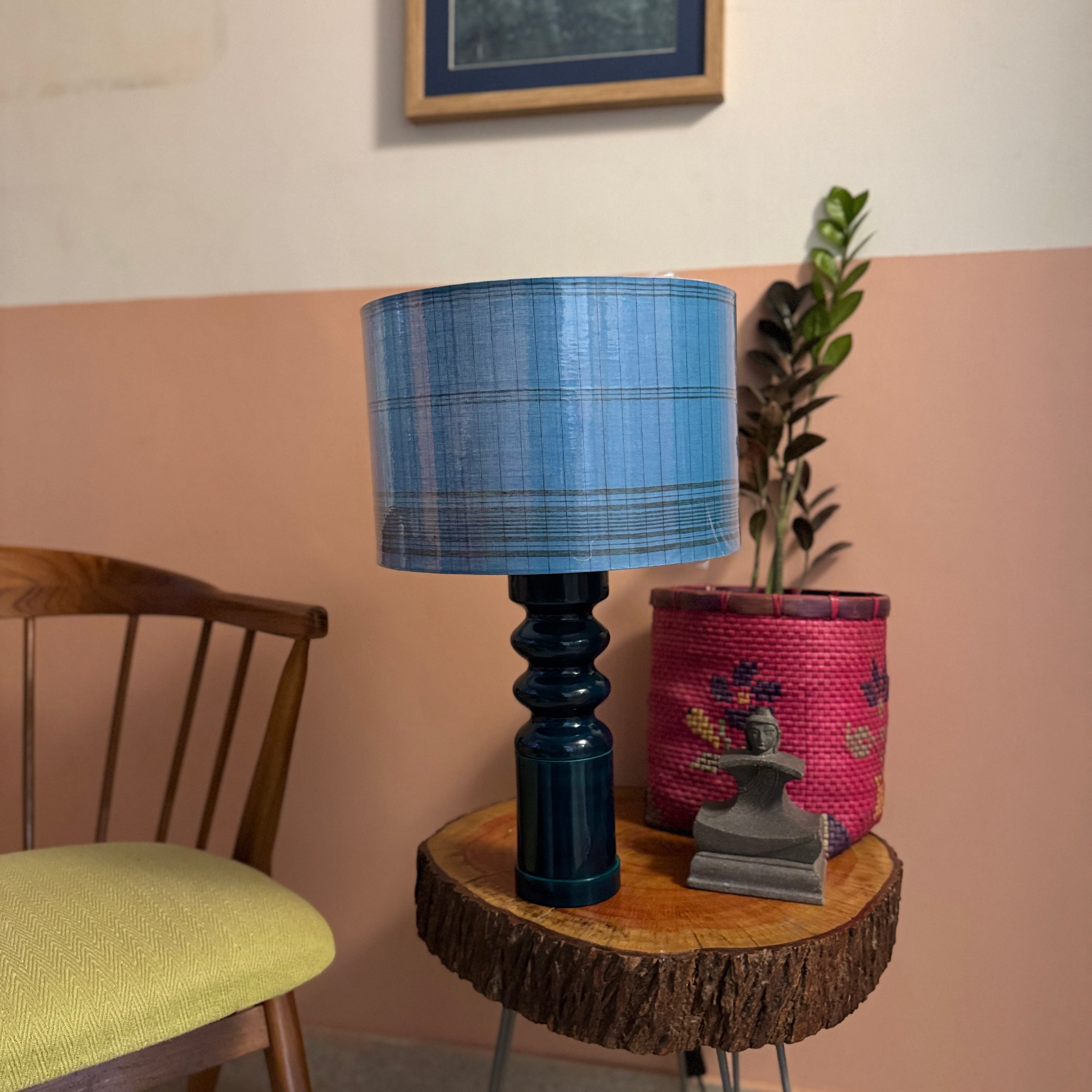 STHAMB BLUE ~ 12" BLUE CHETTINAD SHADE – varnamcraftcollective