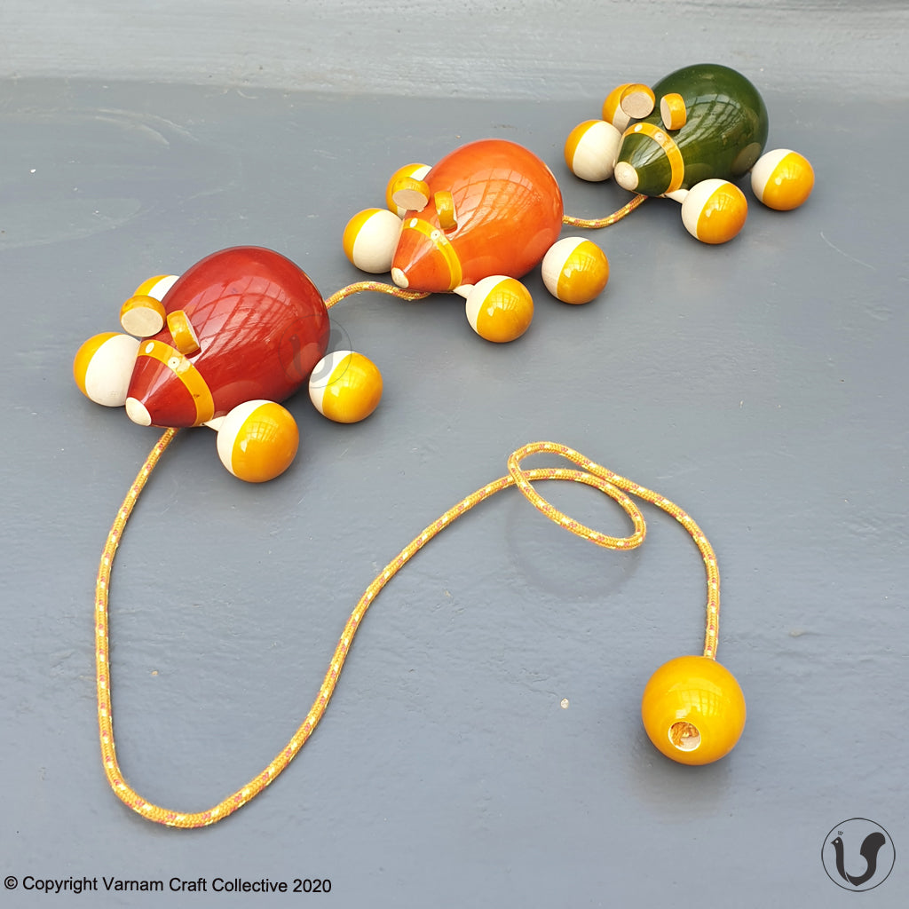 3 BLIND MICE pull toy – varnamcraftcollective