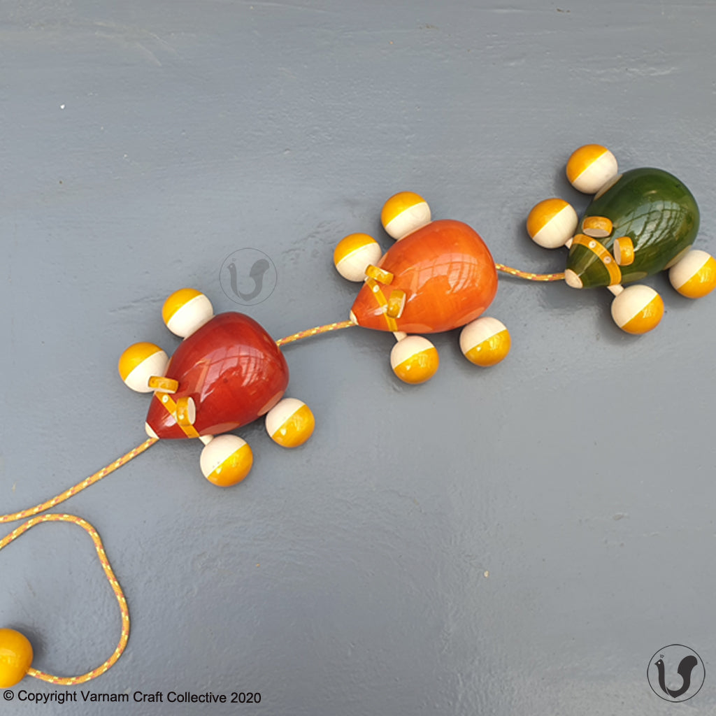 3 BLIND MICE pull toy – varnamcraftcollective